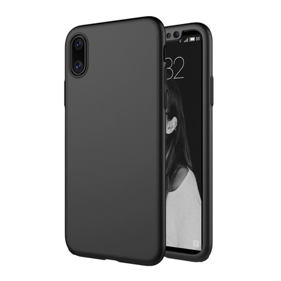 Accessories | Iphone X Black 36 Protection Case Glass Screen | Poshmark
